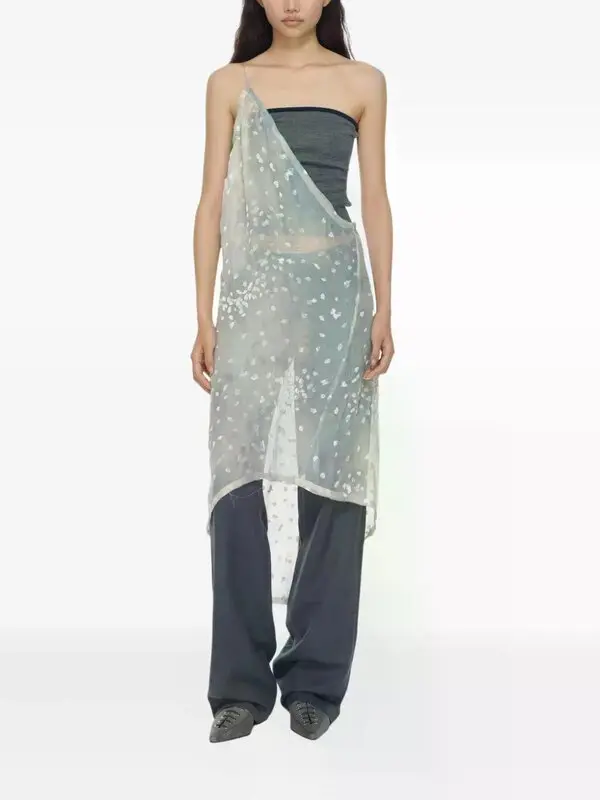Paloma Wool Asymmetric Tie-Dye Print Midi Dress In Grey - 18% Off |  Editorialist