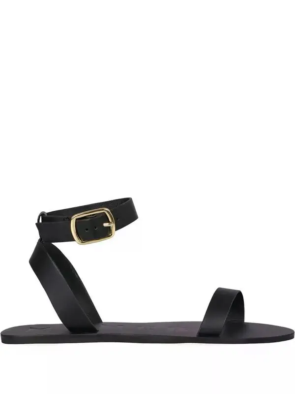 Manebí Ankle-strap Leather Sandals - Black
