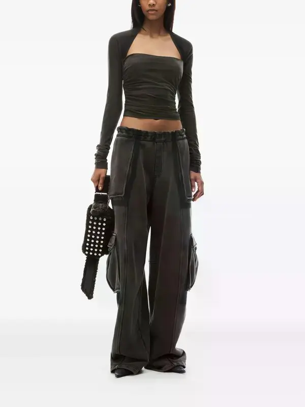 Alexander Wang Long-sleeved Ruched Top