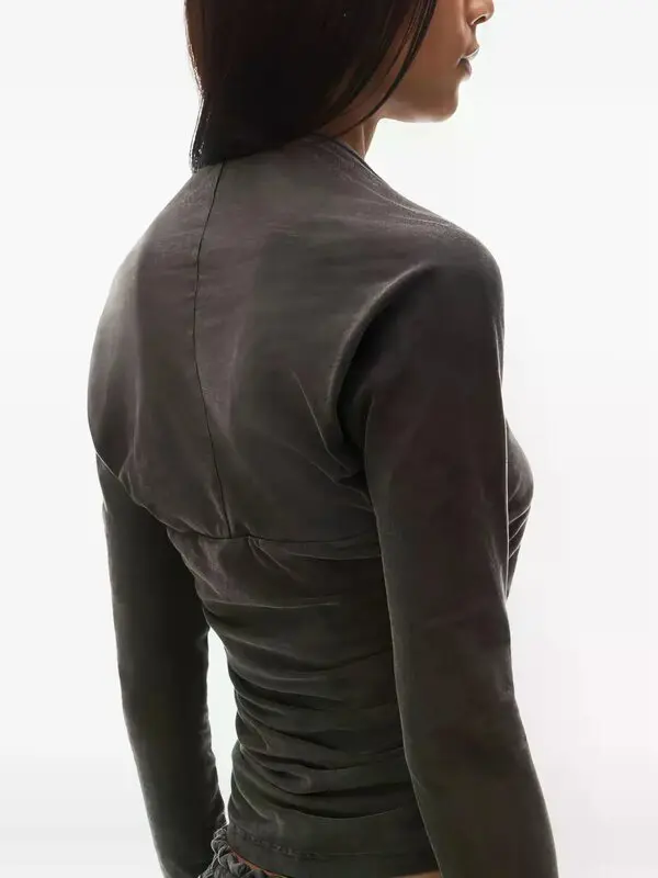 Alexander Wang Long-sleeved Ruched Top