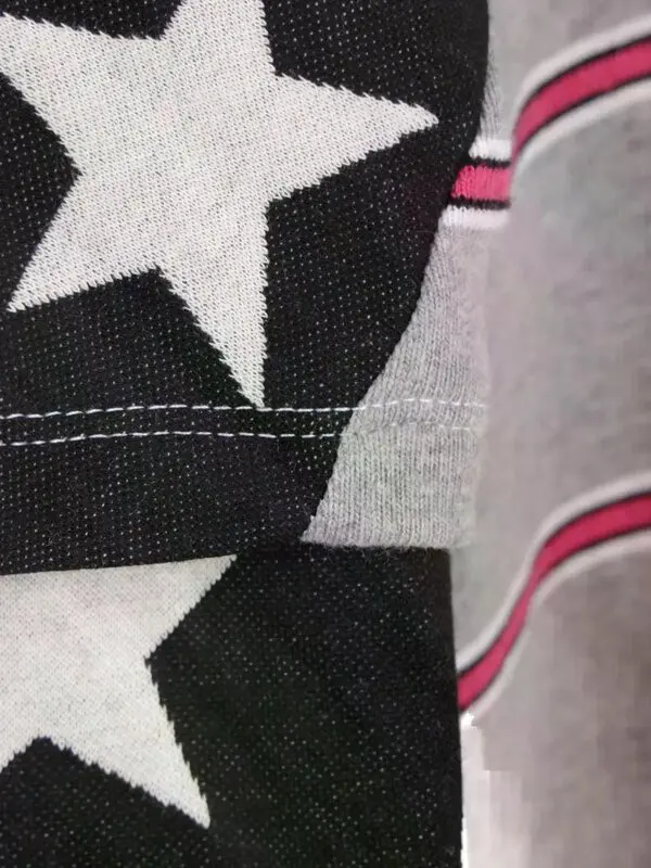 REWARD IF FOUND Star-striped Polo Top