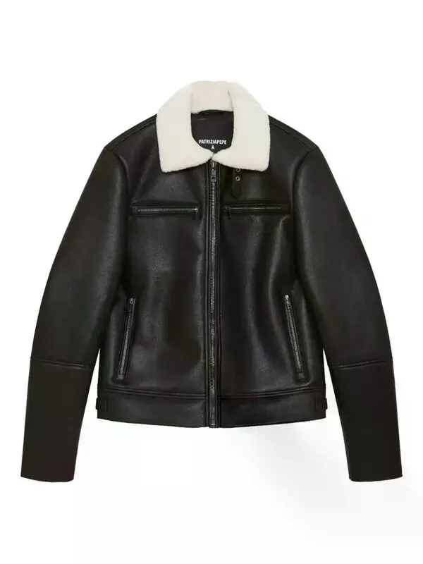 Patrizia Pepe Shearling-collar Jacket