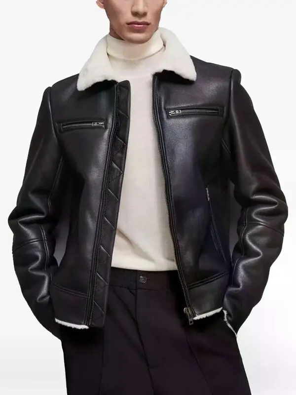 Patrizia Pepe Shearling-collar Jacket