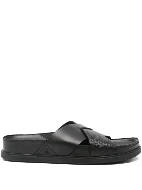 Clarks Leather Cross-strap Sandals