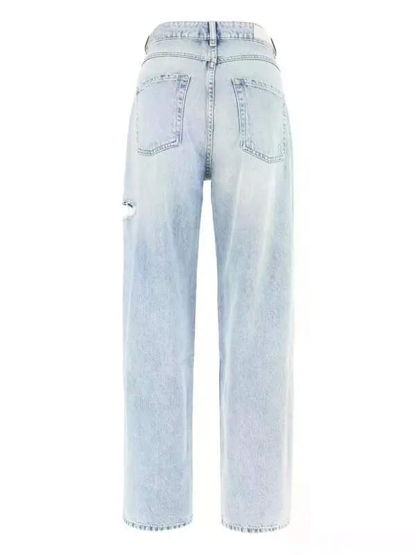 ICON DENIM LA Double-star Ripped Jeans