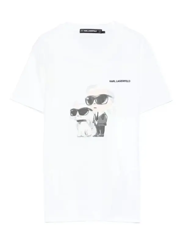 Karl Lagerfeld Graphic Print T-shirt - White