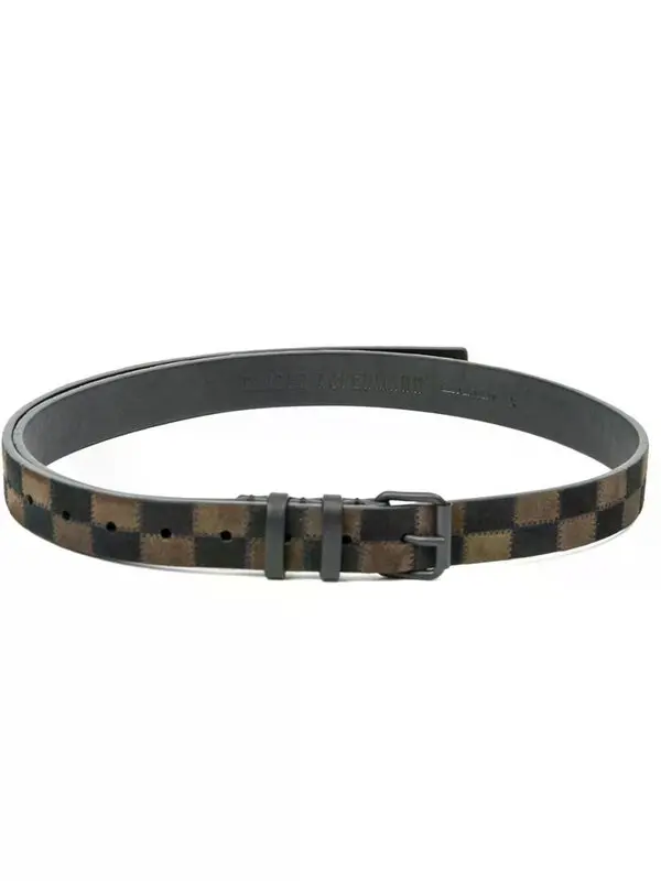 HAIDER ACKERMANN Checkboard Belt - Black