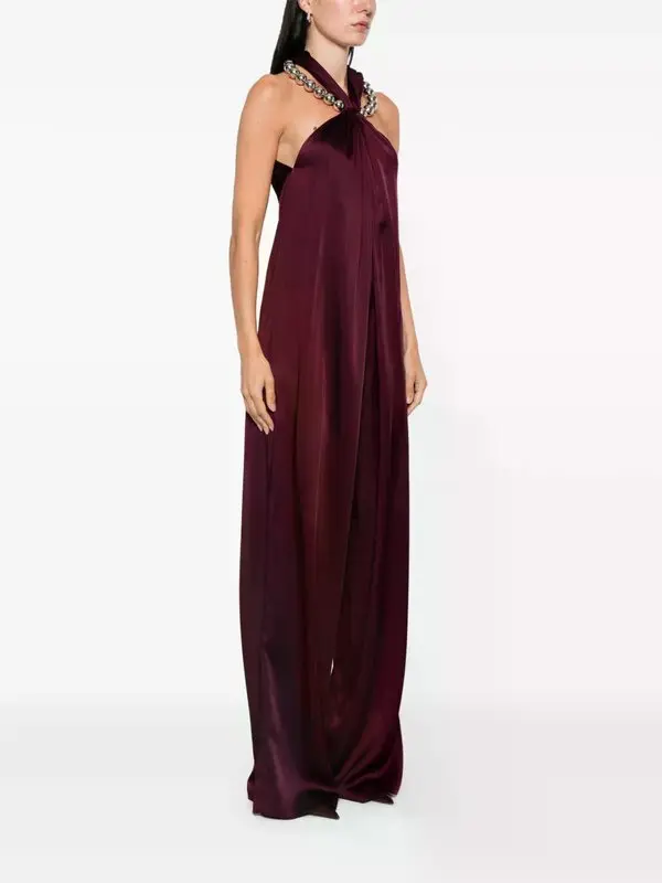 Stella McCartney Halterneck Jumpsuit - Red