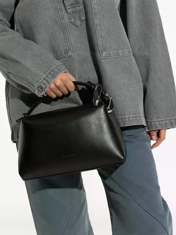JW Anderson Knot-detail Leather Tote - Black