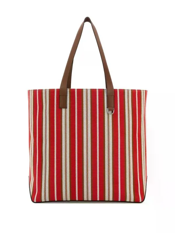 Fendi Striped Tote Bag With Graphic