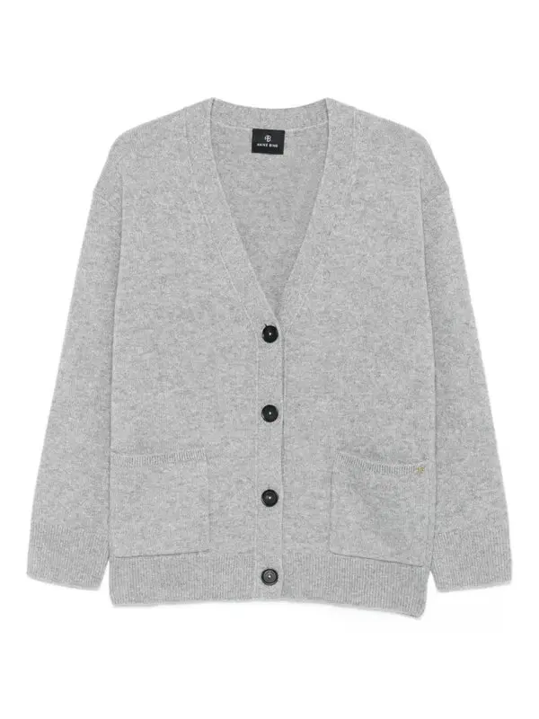 ANINE BING Jackson Button-fastening Cardigan - Grey