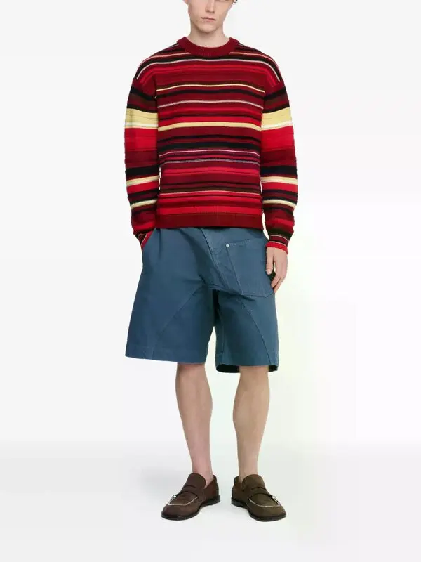 JW Anderson Striped Relaxed-fit Sweater - Red