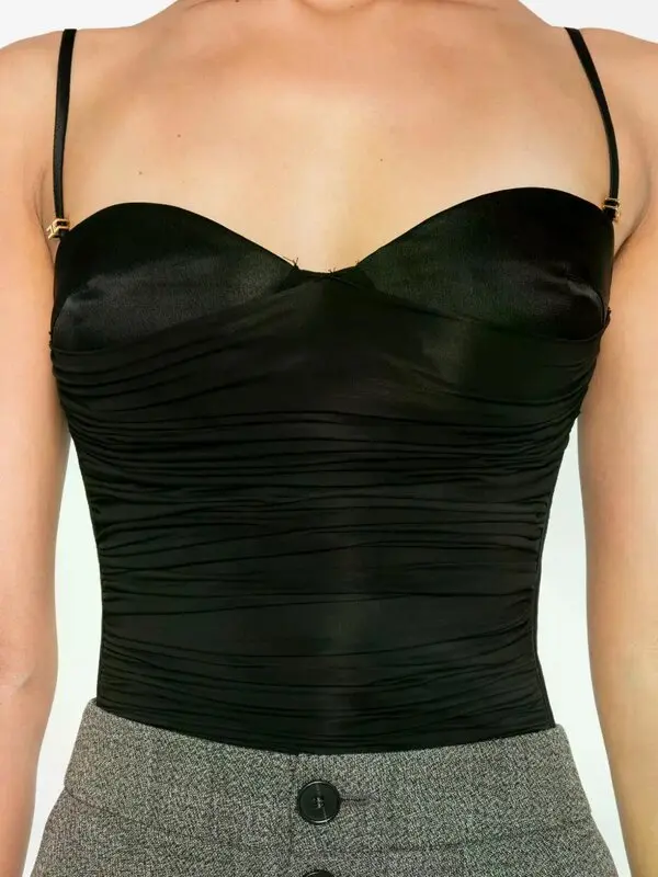 Elisabetta Franchi Ruched-panel Bodysuit