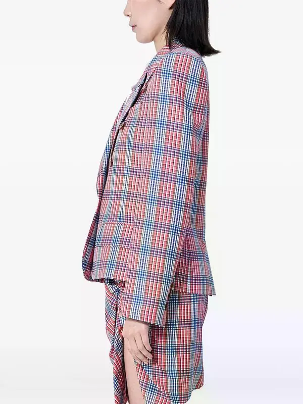 VIVIENNE WESTWOOD Check-pattern Double-breasted Blazer