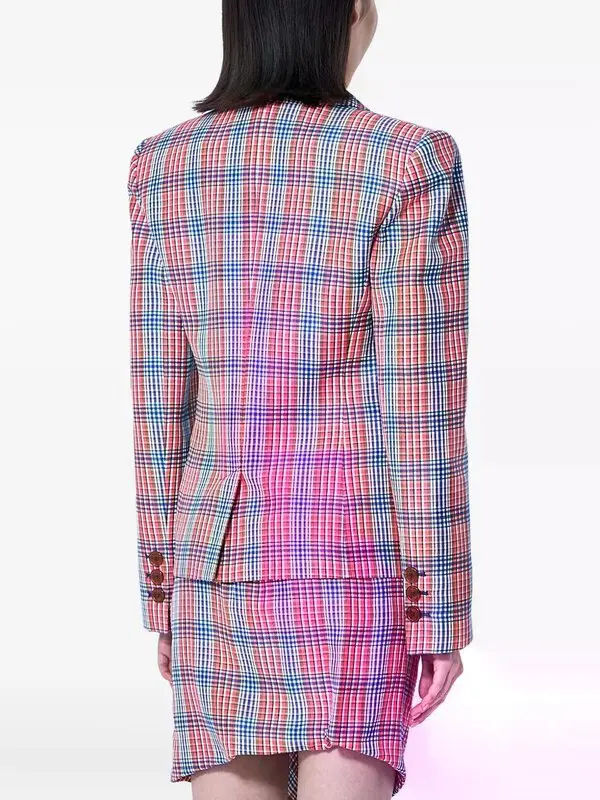 VIVIENNE WESTWOOD Check-pattern Double-breasted Blazer
