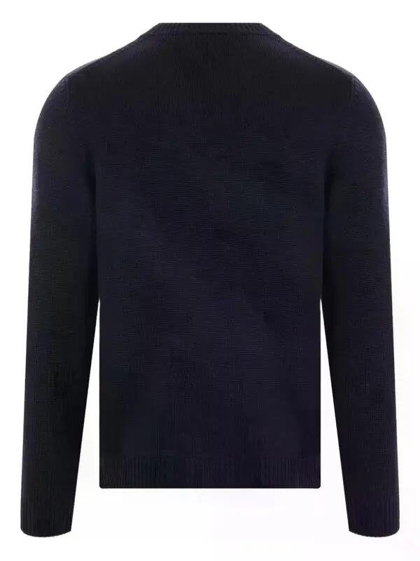 ROBERTO COLLINA Merino Wool Crew-neck Sweater - Blue