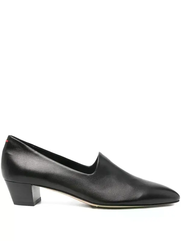 AeydĒ 40mm Almond-toe Block-heel Loafers