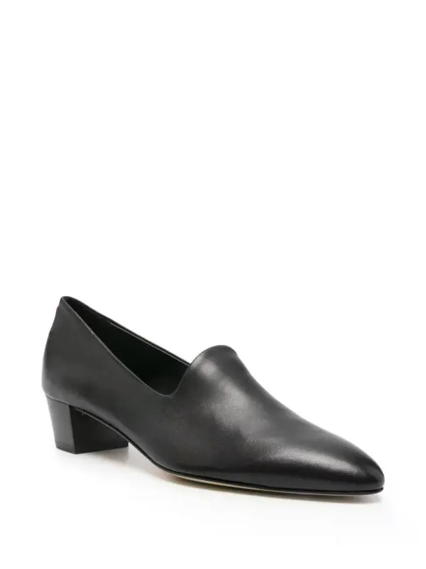 AeydĒ 40mm Almond-toe Block-heel Loafers