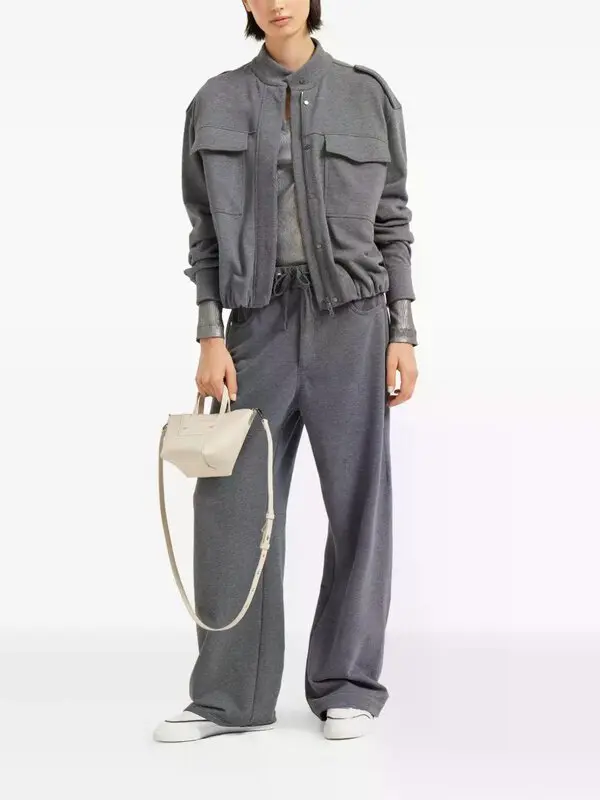 Brunello Cucinelli Flap-pocket Drawstring Bomber Jacket