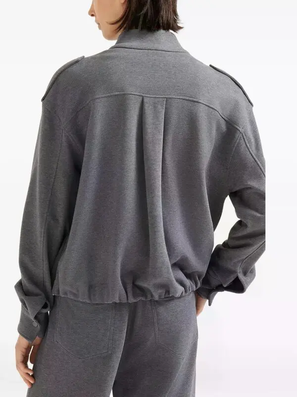 Brunello Cucinelli Flap-pocket Drawstring Bomber Jacket