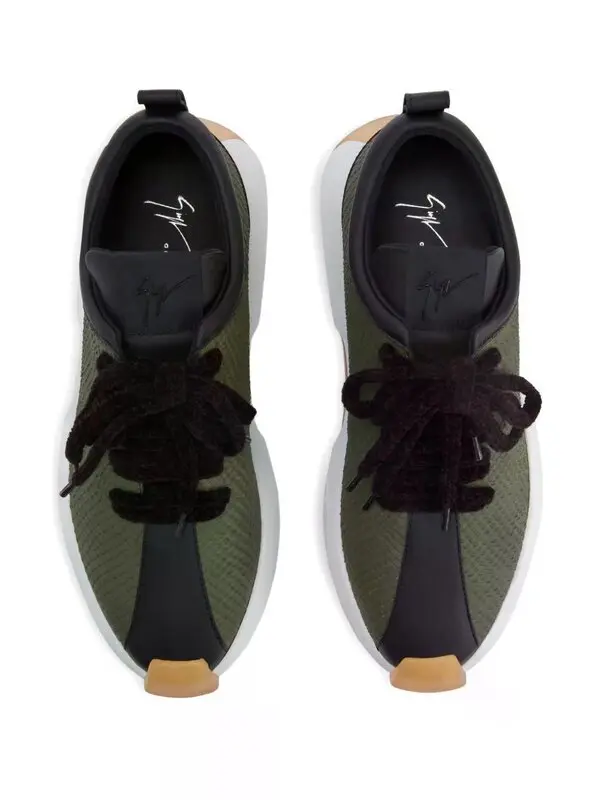 GIUSEPPE ZANOTTI Textured Sneakers - Green