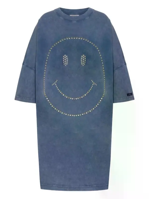 Moschino Smiley Face-studded Mini Dress