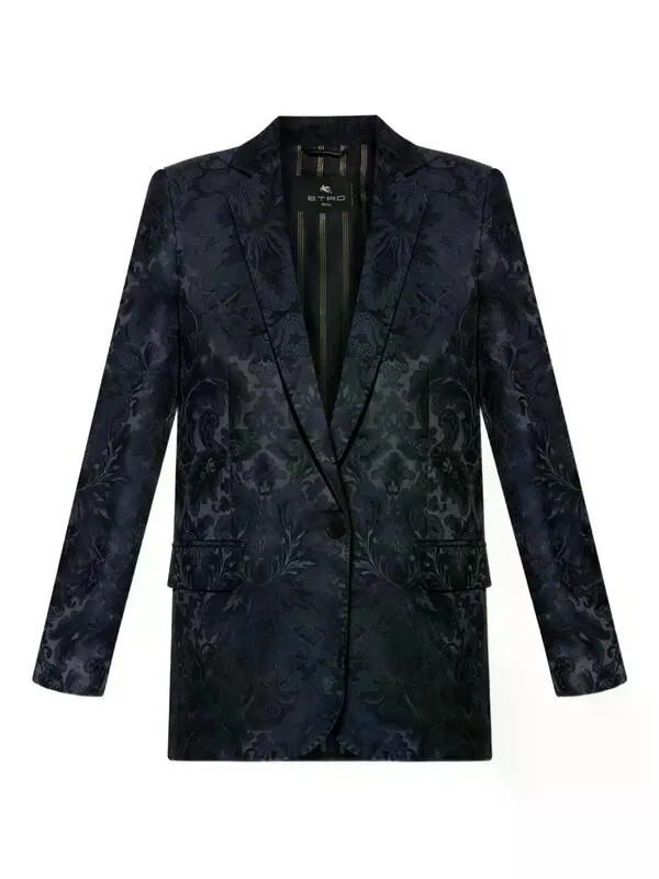 Etro Floral-pattern Single-breasted Blazer