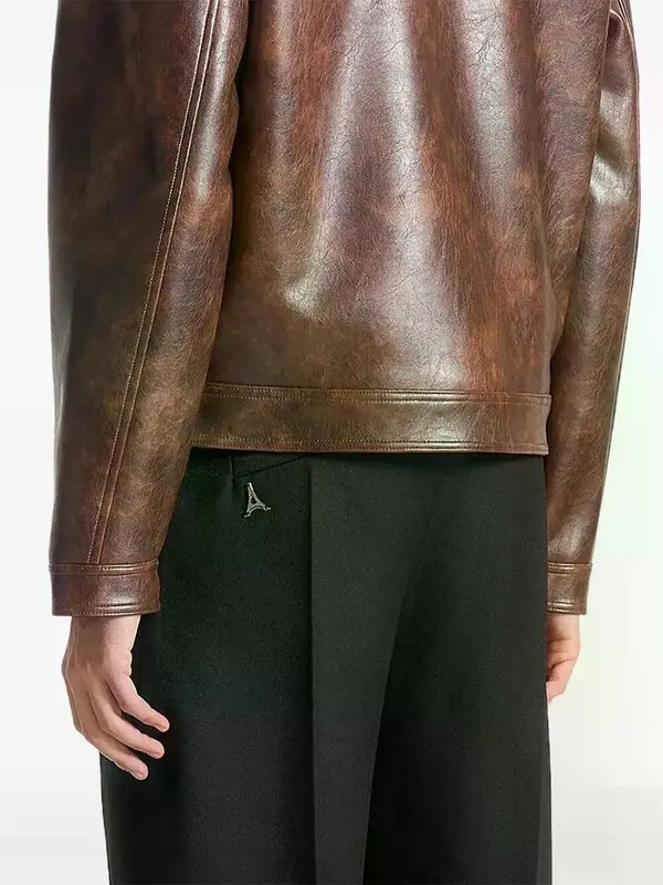 Manière De Voir Laurent Leather Jacket