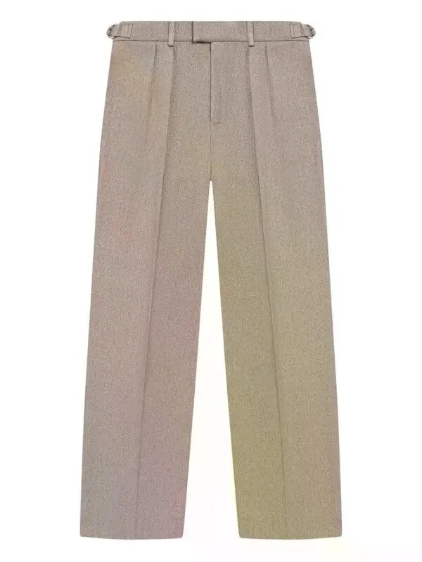 Manière De Voir Textured Pleated Tailored Trousers