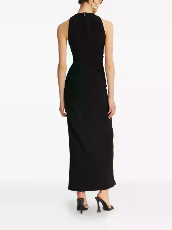 ROTATE BY BIRGER CHRISTENSEN Button-embellished Midi Dress