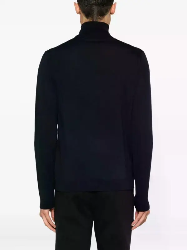 ROBERTO COLLINA Turtleneck Merino Wool Sweater - Black
