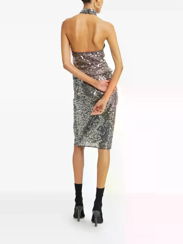 ROTATE BY BIRGER CHRISTENSEN Sequin Halter-neck Top