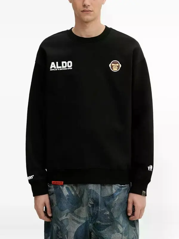 AAPE BY *A BATHING APE Crewneck Sweatshirt - Black