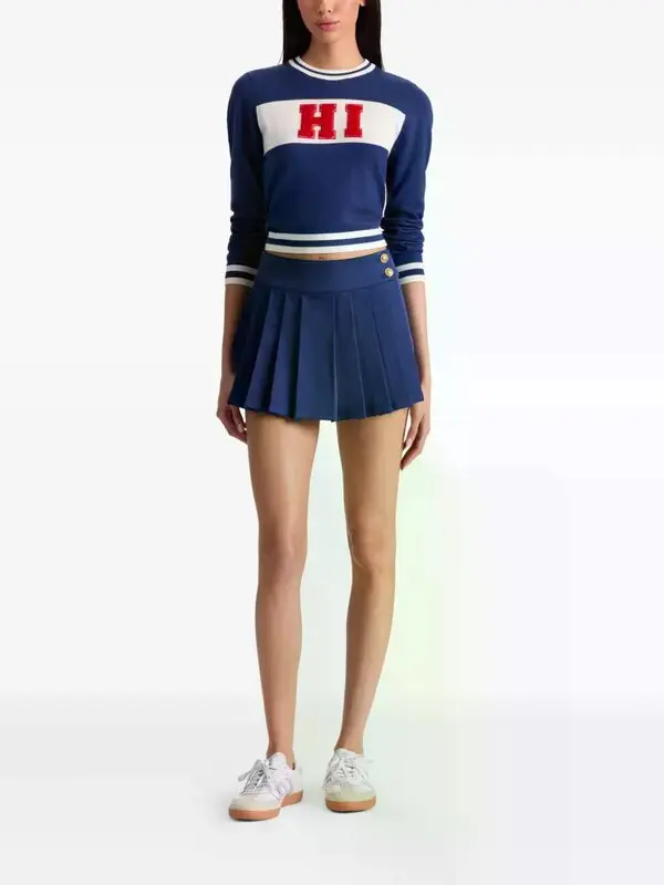 Alice + Olivia Noah Pleated Mini Skirt