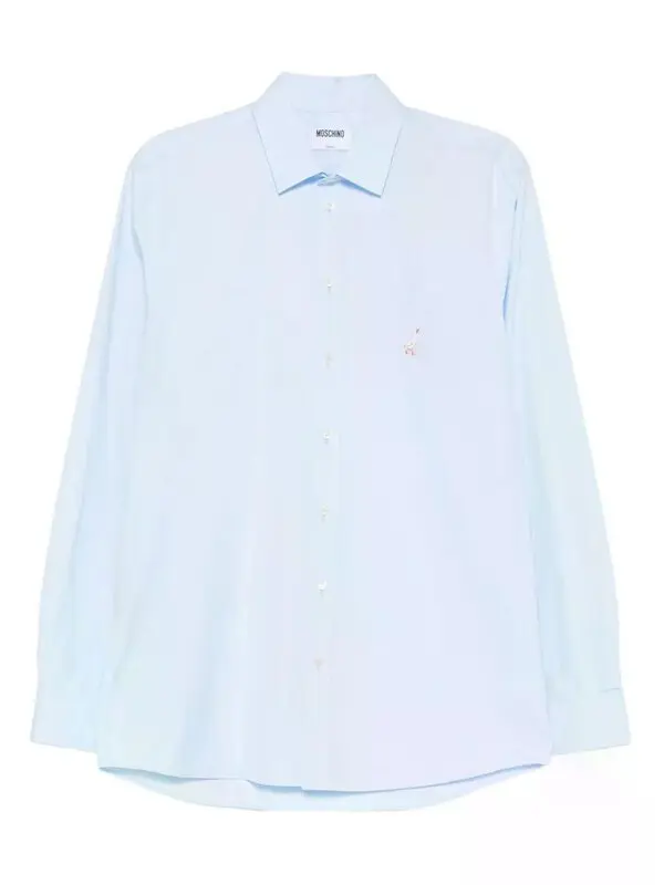 Moschino Embroidered Cotton Shirt