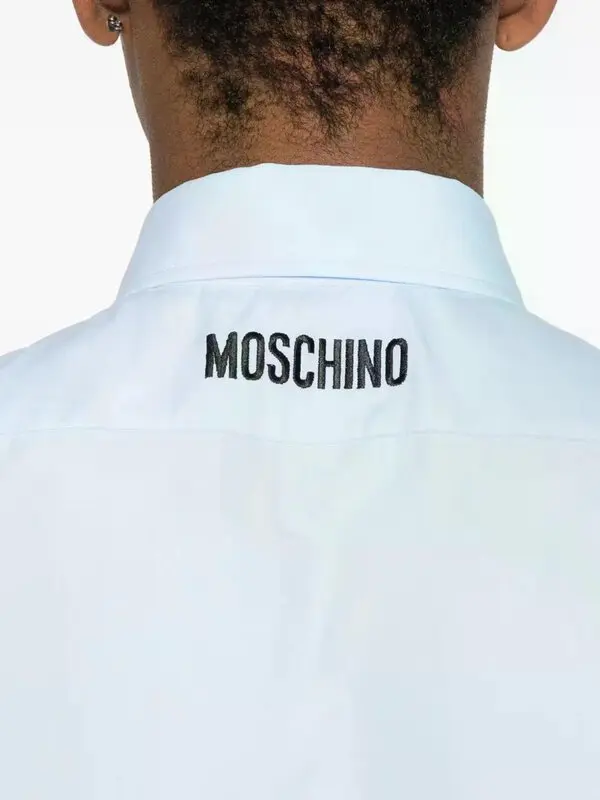 Moschino Embroidered Cotton Shirt
