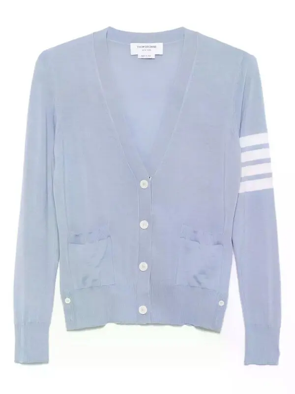 Thom Browne Virgin Wool Cardigan - Blue