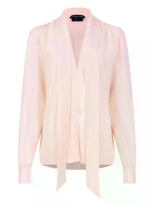 TOM FORD Neck-tie Silk Blouse