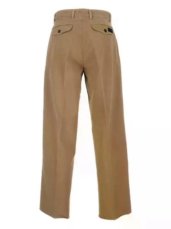FAY Pleated Cotton Trousers