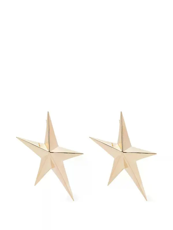 MUGLER Star-shaped Earrings - Gold