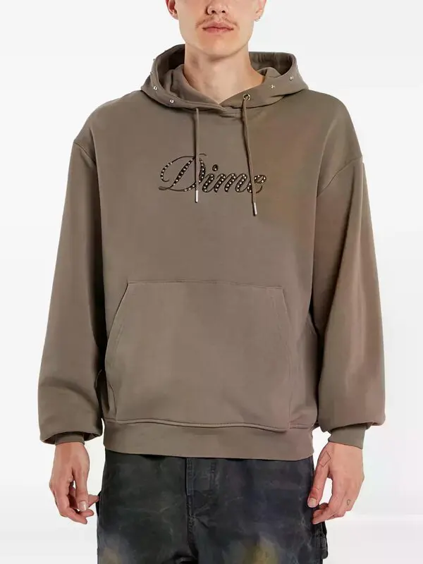 DIME Cursive Studded Hoodie