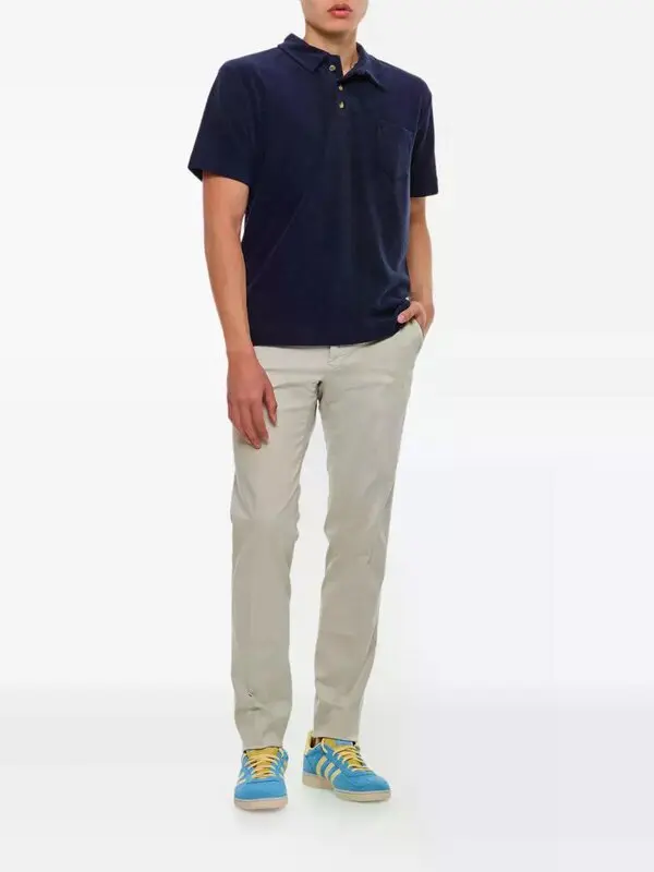 PT TORINO Flat-front Stretch-cotton Regular Trousers