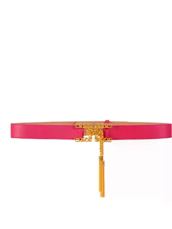 Elisabetta Franchi Chain-buckle Tassel Belt
