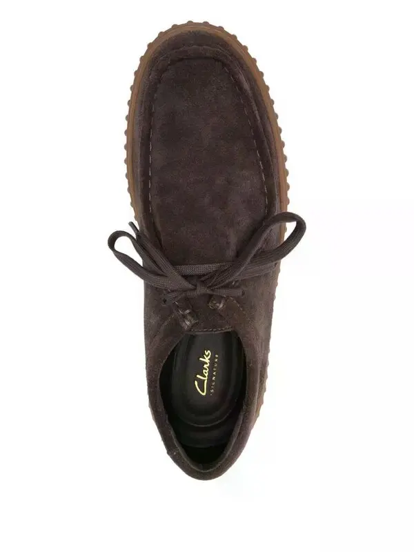 Clarks Torhill Suede Derby Shoes - Brown