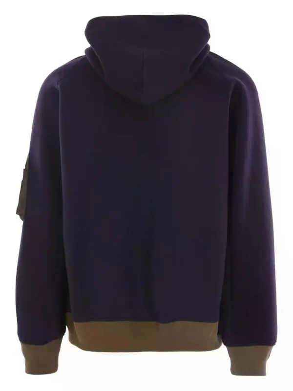 Sacai Zip-up Cotton-blend Hoodie