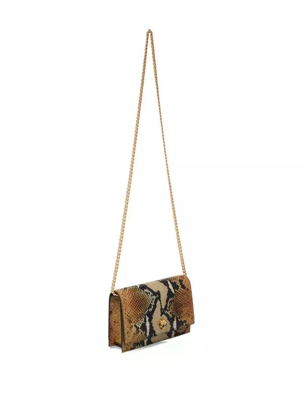 Alexander McQueen Snakeskin Shoulder Bag - Brown