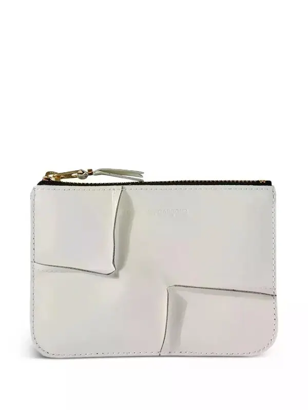 Comme Des Garçons Reversed Hem Wallet - White