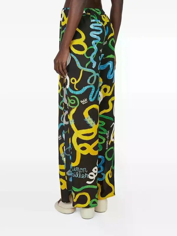 SIMONMILLER Printed Side-slit Trousers