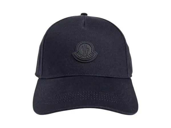 Moncler Logo Patch Baseball Cap - Navy Blue