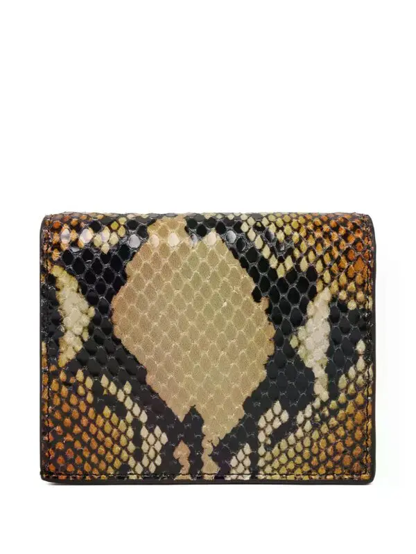 Alexander McQueen Snakeskin-print Wallet - Brown